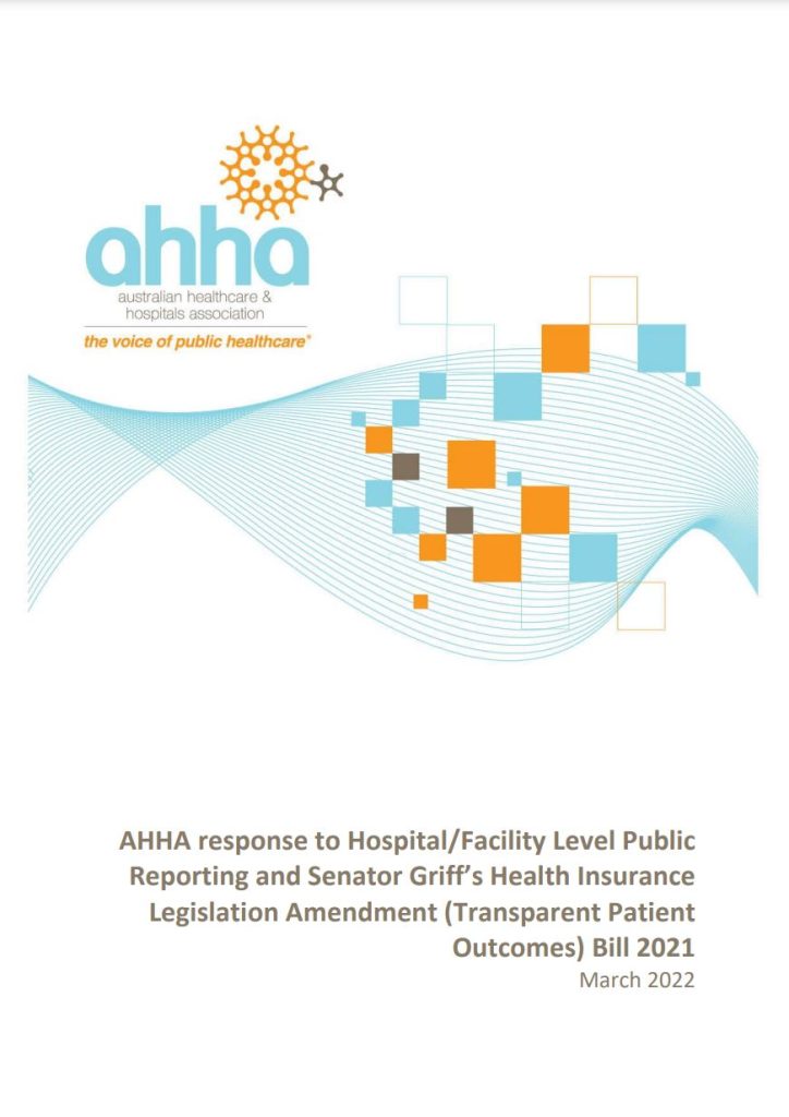 AHHA response to Public Reporting and the Transparent Patient Outcomes ...